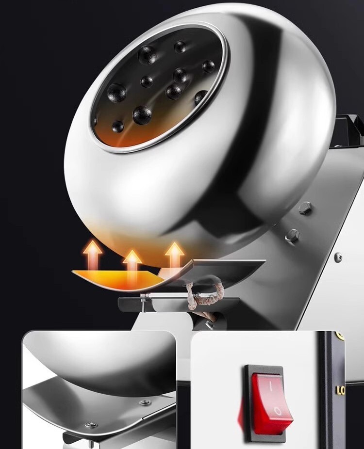 Commercial Small Sugar Candy Coating Machine roller Chocolate Ball ...