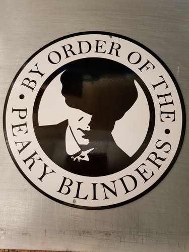 PEAKY BLINDERS 14" ROUND METAL SIGN/ MAN CAVE/ GARAGE/ SHED/ BAR. | eBay UK
