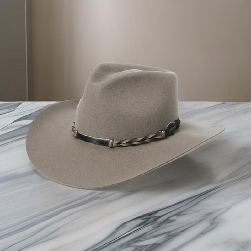 Vintage Wide Brims Hat Adult Stage Show Hat PU Belt Jazzy Hat Fashion ...