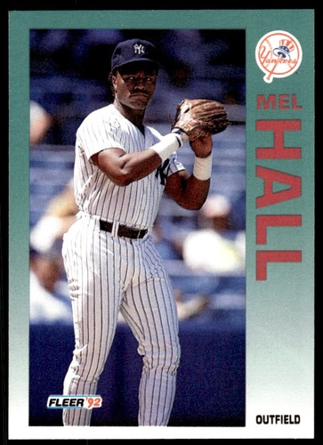 1992 Fleer Baseball Card Mel Hall New York Yankees #229 | eBay