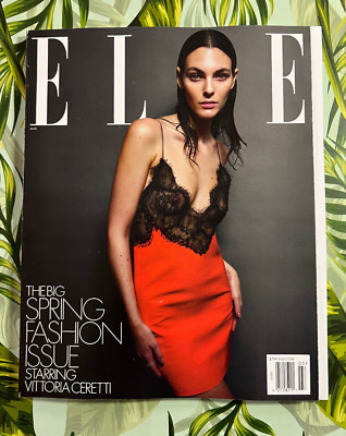 ELLE MAGAZINE "THE BIG SPRING FASHION ISSUE WITH VITTORIA CERETTI" MARCH 2024 | eBay