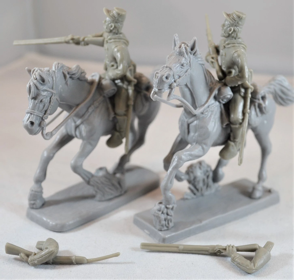 Toy Soldiers of San Diego TSSD Cavalry Horse Soldiers Set 24A Gray ...