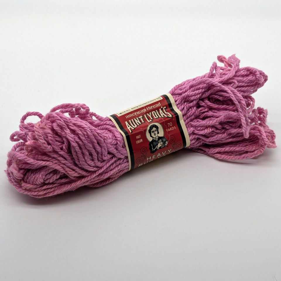 VTG Aunt Lydia's Heavy Rug Yarn Cotton & Rayon Blend 70 yds Choice of ...