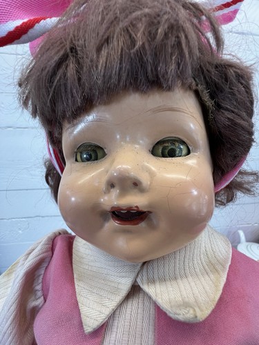 Vintage 18” Composition “Mama” Doll With Crier Teeth, Looks Like ...