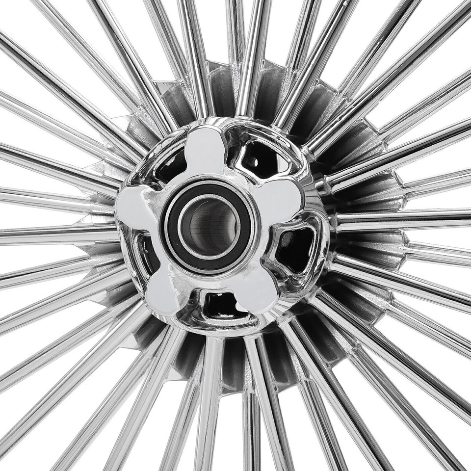 For Harley Chopper 21x2.15 Fat Spoke Wheel Front Rim Dyna Street Bob ...