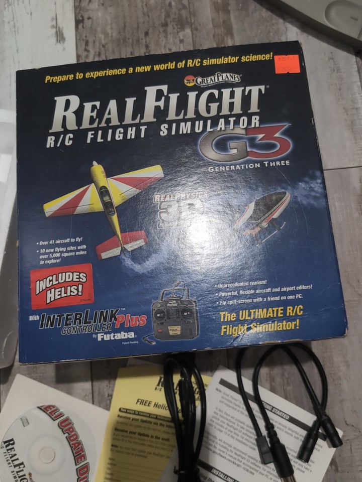 Real Flight R/C Flight Simulator G3 Complete Game CDs + Controller in ...