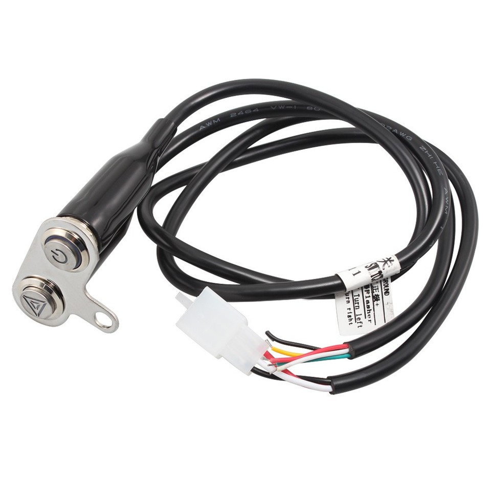1PCS Motorcycle Handlebar Switch Waterproof Aluminum Alloy Blue LED ...