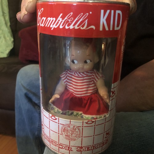 VTG 1998 Campbell`s KID Girl Dolls Piggy Bank Horseman Junior Series ...