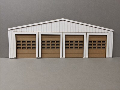 OO Gauge Ultra Low Relief Fire Station / Modern Unit Frontage Model ...