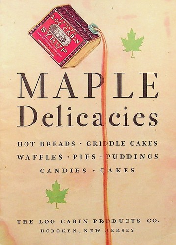 Maple Delicacies Vtg 1929 Cookbook Booklet Log Cabin Syrup -E7-D | eBay