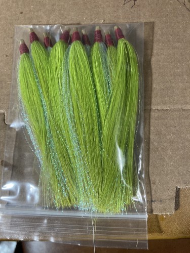 30 Ea. 4 Inch Flounder Fluke Bass Bucktail Teaser Skirt Jig Rig Lure ...