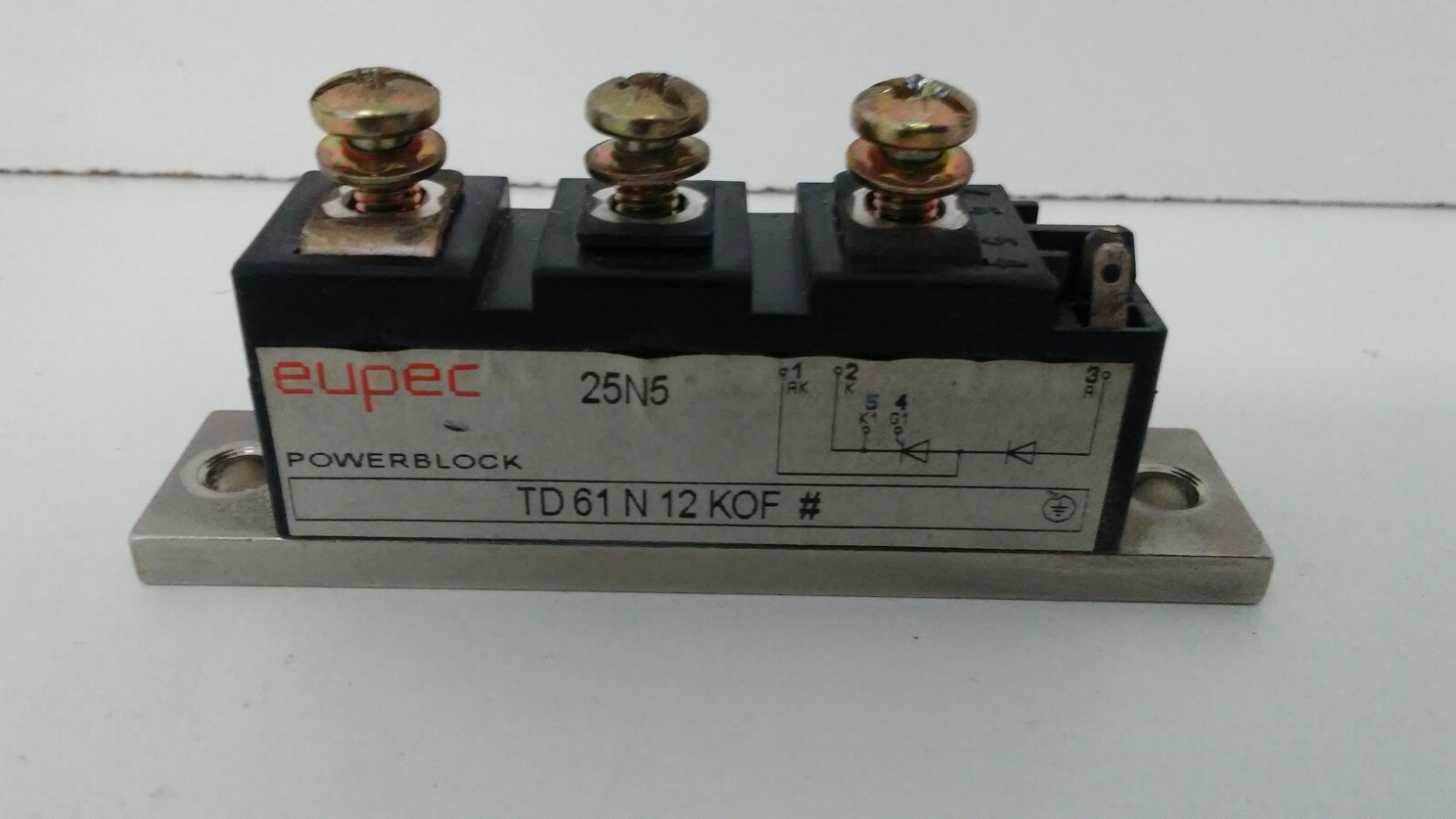 GUARANTEED! EUPEC POWERBLOCK MODULE TD61N12KOF 35N5 | eBay