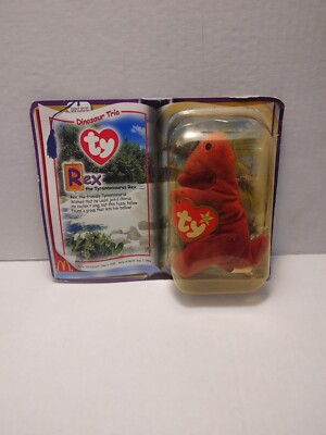 TY Beanie Baby Dinosaur Trio REX - Mcdonald's 2000 collection | eBay