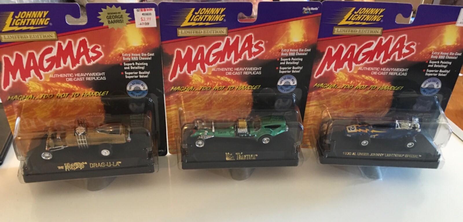 Johnny Lightening Magna's Auth Heavyweight Die-cast Replica Set of 3 ...