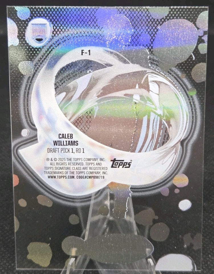 2025 Topps Signature Class Fluidity Caleb Williams #F-1 Rookie Card ...