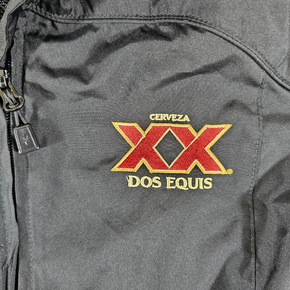 North End Dos Equis Full Zip Jacket Cerveza Beer Black Women's Size Small Liquor | eBay