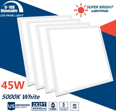4Pack 2x2Ft LED Panel Light Drop Ceiling LED Flat Panel Recessed ...