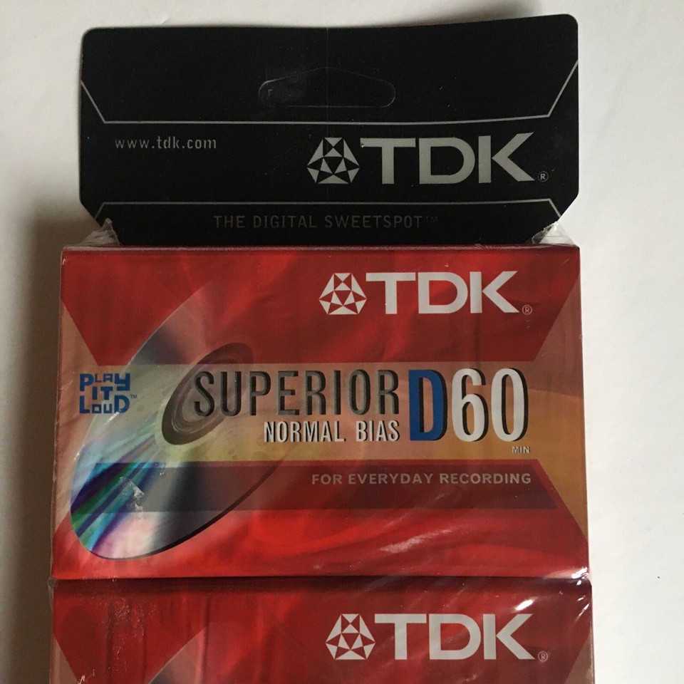 TDK 3 Pack Audio Cassette Tapes D60 Superior Normal Bias NEW | eBay
