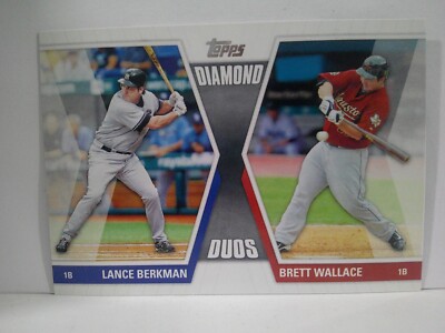2011 Topps Diamond Duos Baseball Card #BW Lance Berkman/Brett Wallace ...