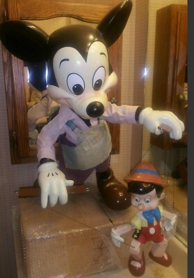 Disney Store Display Prop Mickey Mouse And Pinocchio Marionette ...