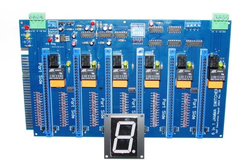 6 in 1 Jamma Arcade Switcher, External Power Connection, LED Number ...