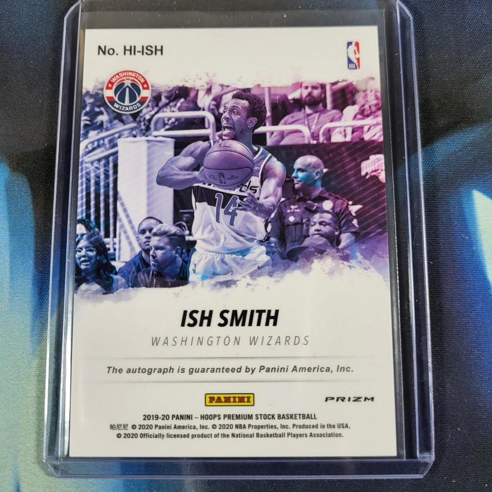 2019-20 NBA Hoops Premium Stock Ish Smith Hoops Ink Auto #HI-ISH ...