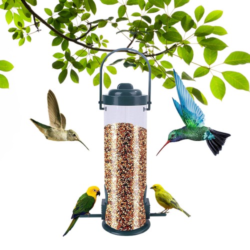 Bird Food Box Large-capacity Feed Bird Garden Hanging Flying Animal ...
