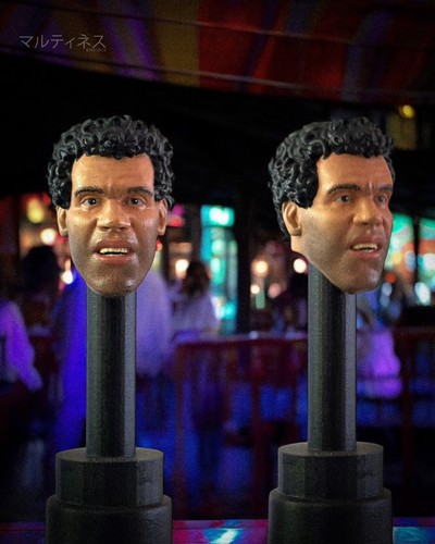 🔴PAINTED🔴GIANT SILVA Custom 3D Print Head WWE MATTEL ELITE GOLGA ...