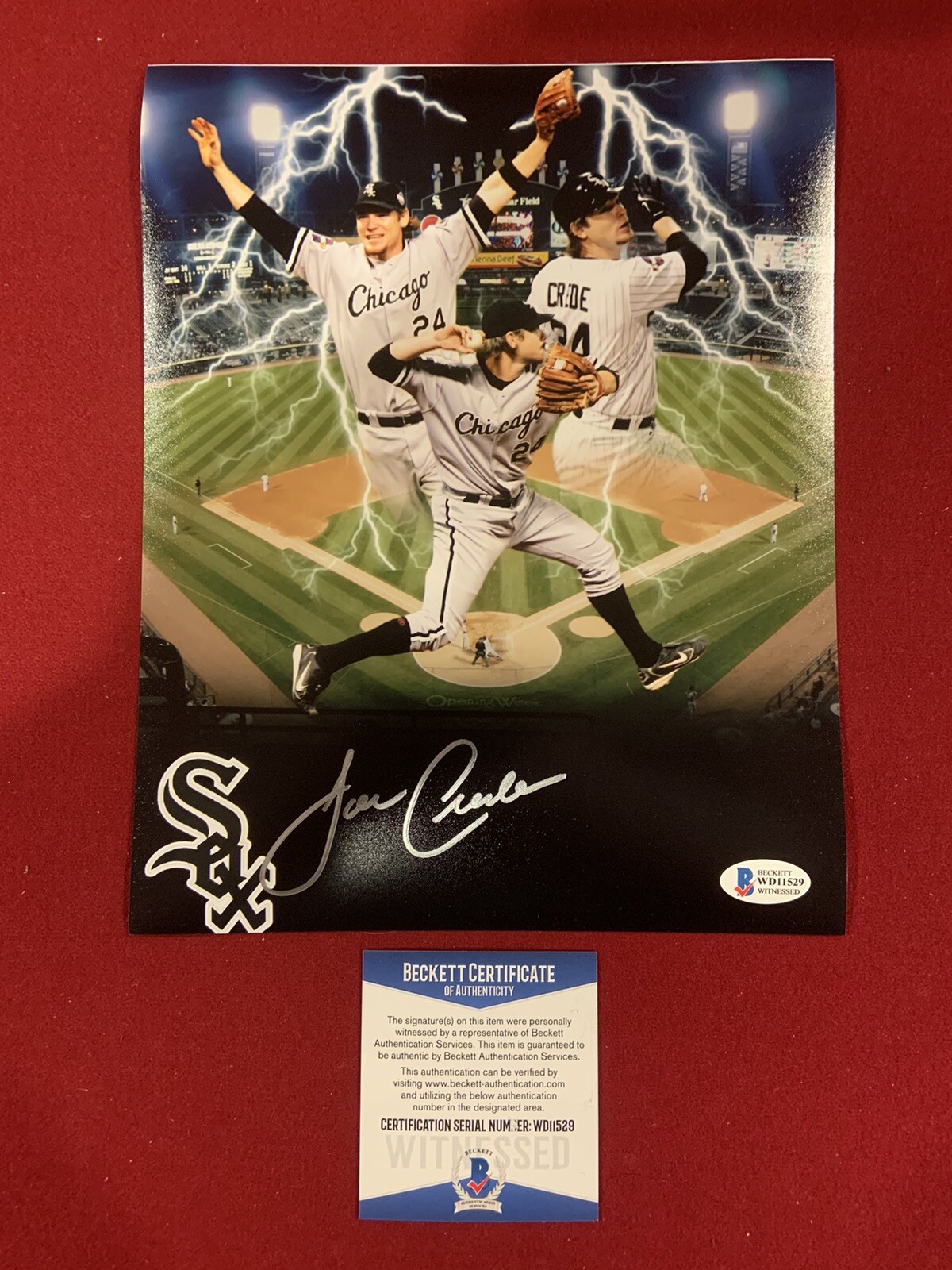 Joe Crede Signed 8x10 Photo Chicago White Sox MLB Baseball Beckett ...