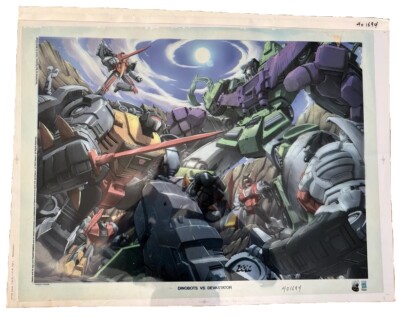 TRANSFORMERS DEVASTATOR Original LITHOGRAPH DON FIGUEROA DREAMWAVE ...