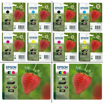 Genuine Original Epson 29 / 29XL Strawberry Multipack Ink Cartridges ...