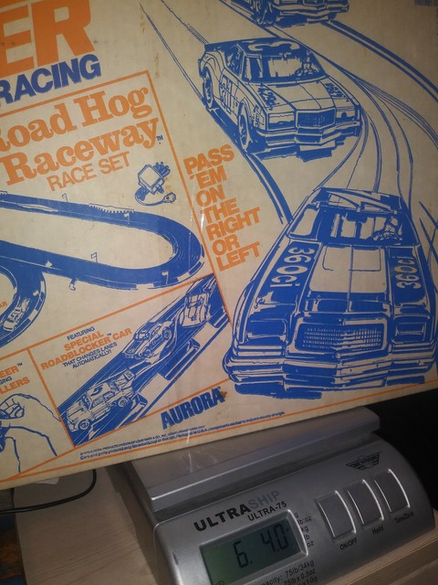 Vintage 1979 Aurora AFX Speed Steer Racing set Road Hog Raceway ...