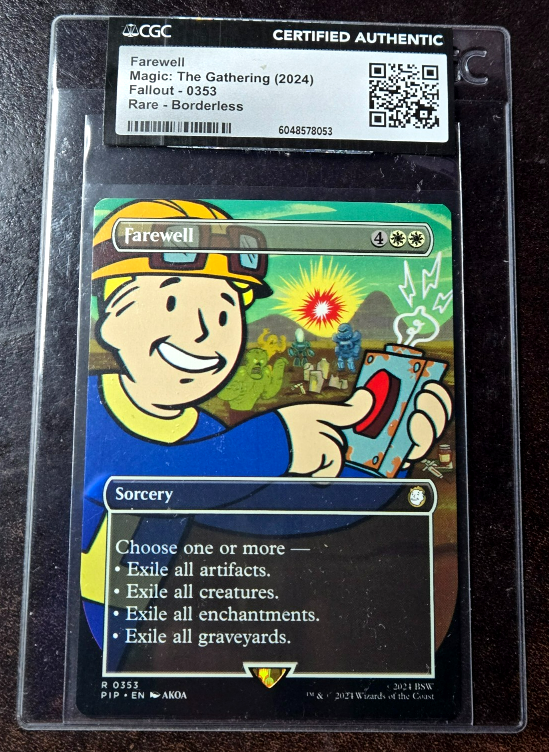 Farewell Showcase Fallout Borderless Commander MTG CGC Certified ...
