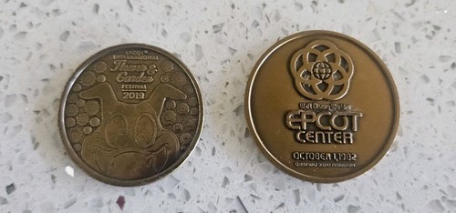 Walt Disney World Epcot Center 1982 Souvenir Medallion And Figment 2019 ...