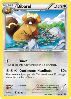 Bibarel (118/160) [XY: Primal Clash] Moderately Played | eBay