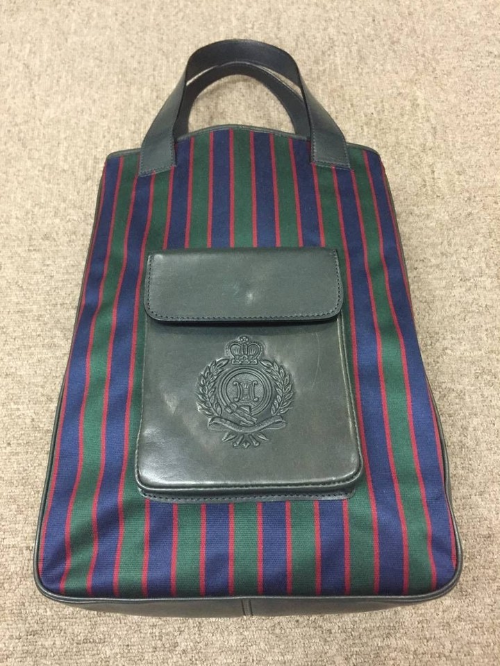 Excellent condition Celine Old Celine Blazon Logo Stripe Multicolor ...