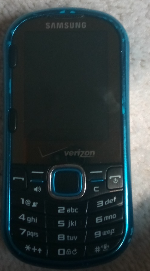 Samsung Intensity II 2 Messaging Phone Verizon Brilliant Blue -B-Rare ...