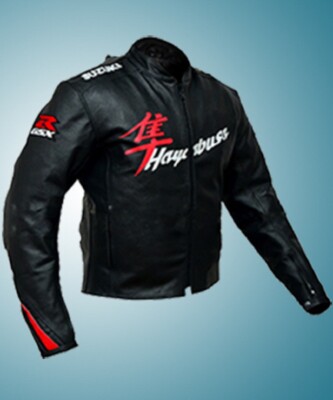 Suzuki Hayabusa Motorcycle Jackets Racing Leather Motorbike Sport Biker ...