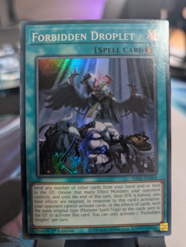 YuGiOh! Forbidden Droplet RA01-EN064 Super Rare 1st Ed | eBay