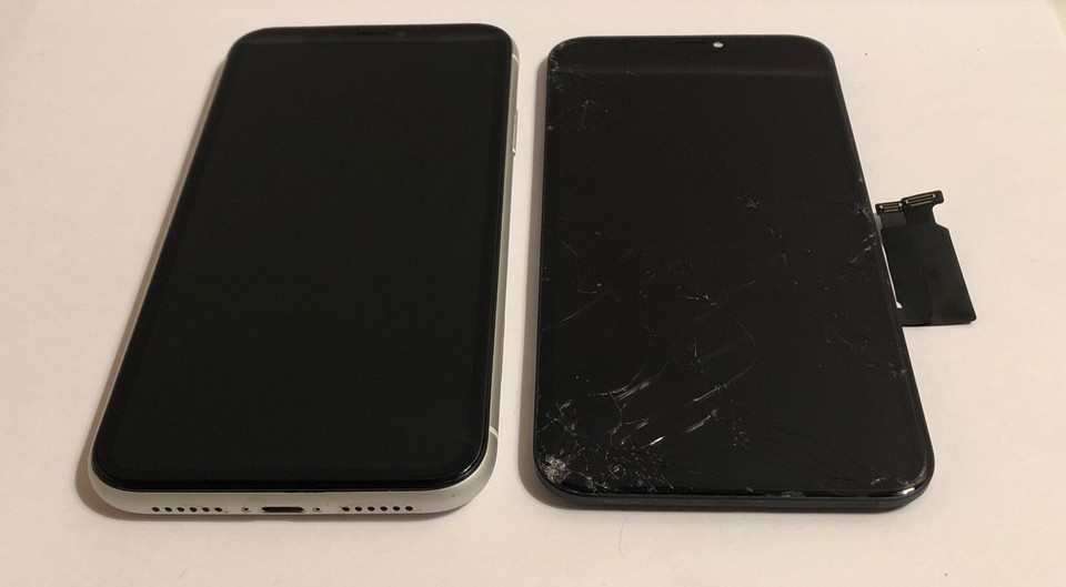 Apple iPhone XR Cracked Glass Broken LCD Screen Repair/Fix Mail In ...