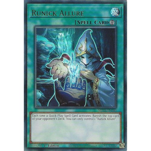 MP23-EN240 Runick Allure : Ultra Rare Card : 1st Edition : YuGiOh TCG ...