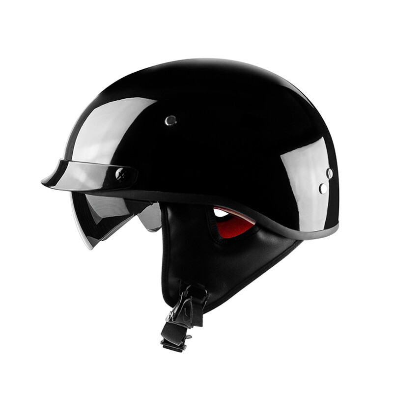 Motorcycle Vintage Half Helmets Motorcycle Biker Cruiser Scooter ...