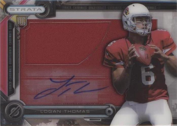 2014 Topps Strata - Clear Cut Autograph Rookie Relics Logan Thomas # ...