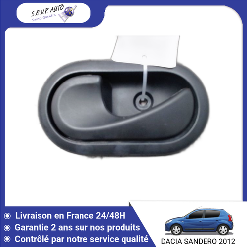 🇫🇷 POIGNEE INTERIEURE PORTE AVANT GAUCHE DACIA SANDERO 2008- 8200733848 ...