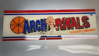 Arch Rivals Video Arcade Game Marquee, Atlanta #412 23.75x7.62 inches ...