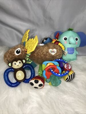 Lot Of 4 Sassy Bright Starts Lamaze Animals Rattles Toys Teethers And ...