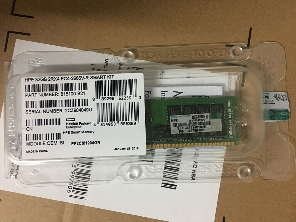 HPE 815100-B21 32GB 2666MHz 288Pin ECC Reg DDR4 SDRAM Memory for G10 for sale online | eBay