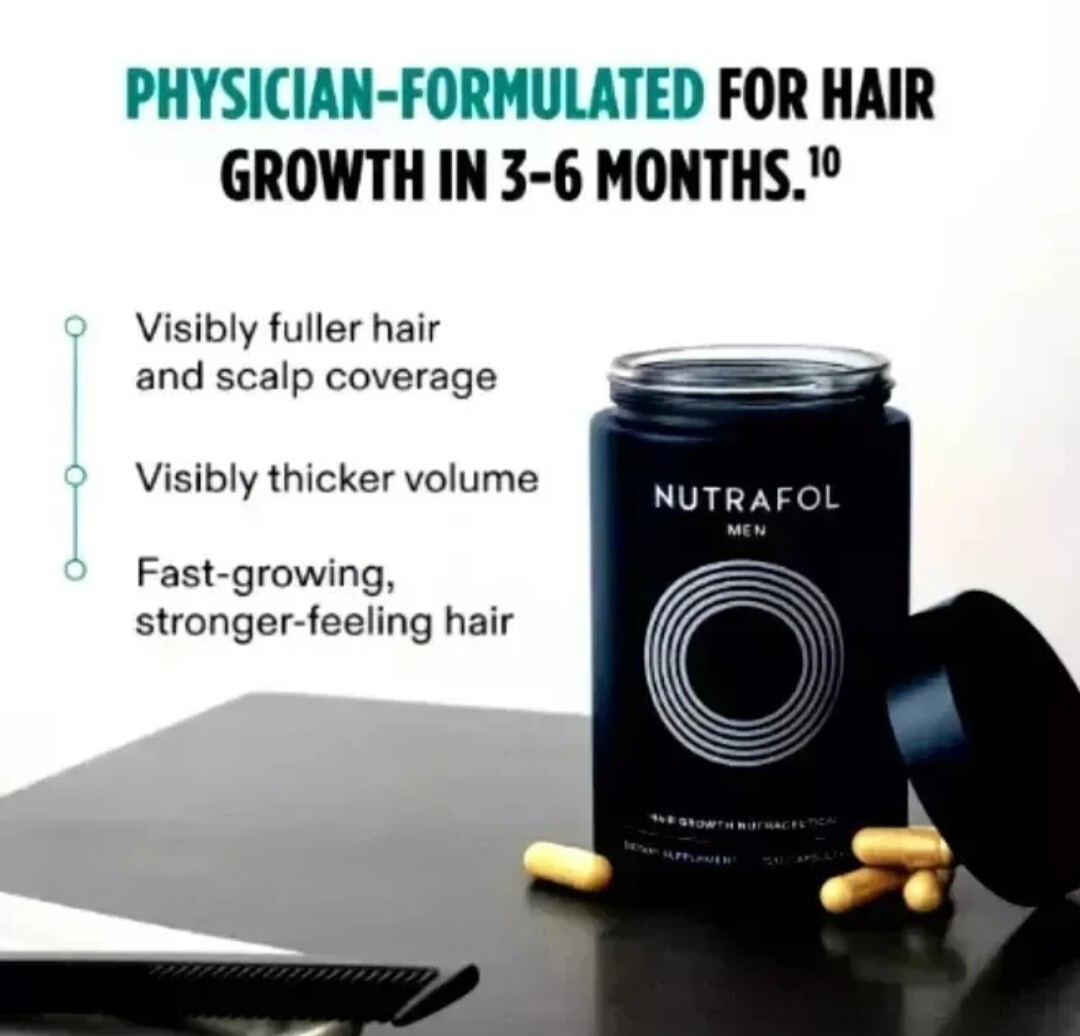 NUTRAFOL Men Hair Growth Nutraceutical Dietary Supplement - 120 Capsules for sale online | eBay