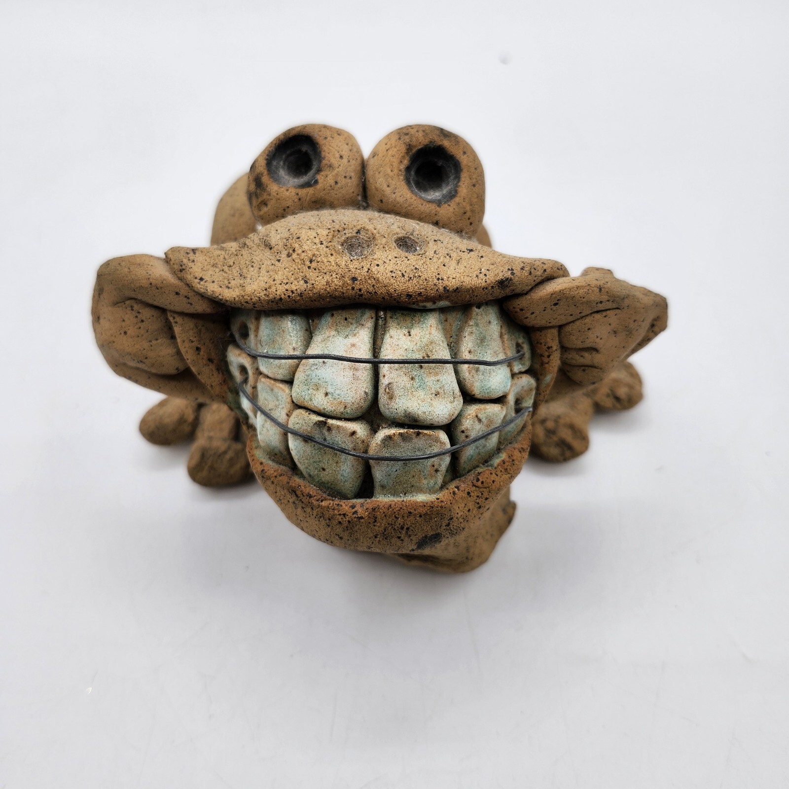 Frog braces dentist occupational vintage Little Guys studio Pottery ...