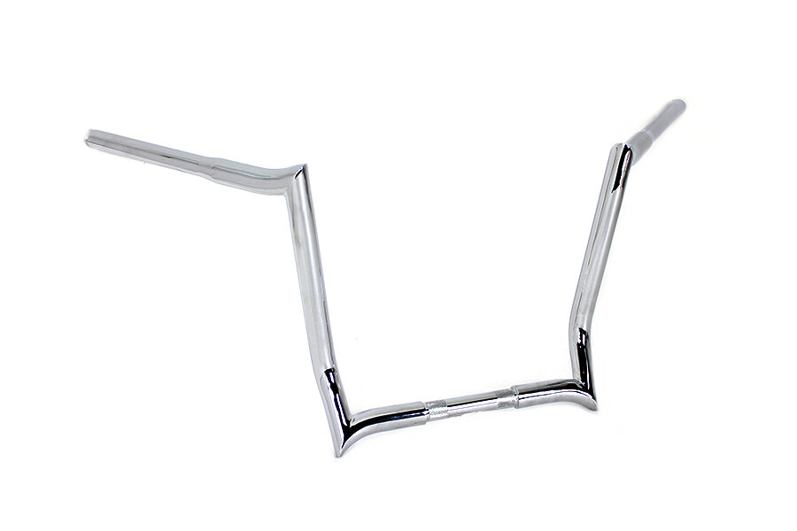 14 inch Z-Bar Handlebar without Indents Chrome fits Harley Davidson | eBay